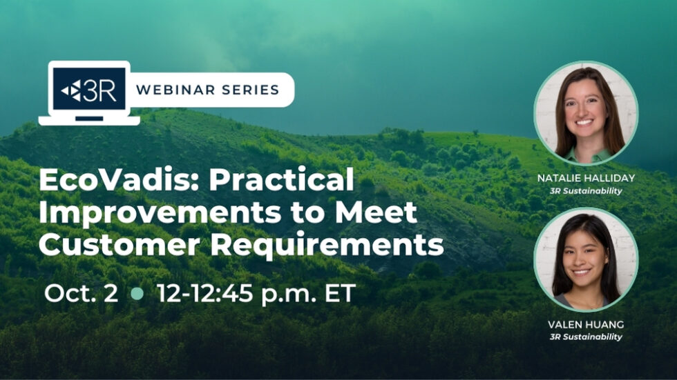 Webinars - 3R Sustainability